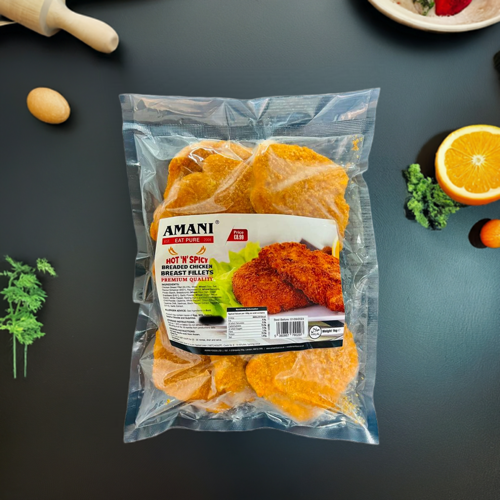 Amani Hot 'n' Spicy Chicken Breast Fillets (720g) – Foodukaan.co.uk