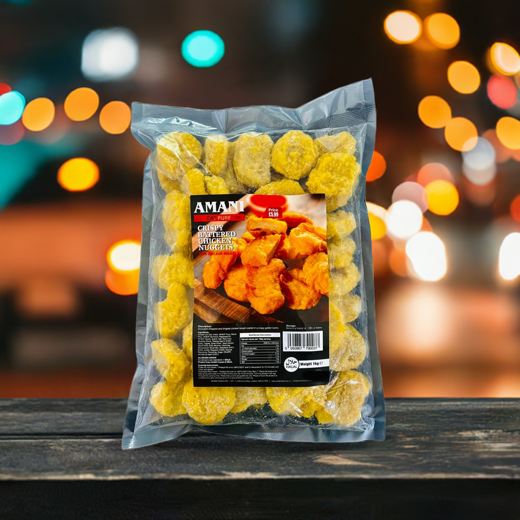 Amani Crispy Battered Chicken Nuggets (800g) – Foodukaan.co.uk