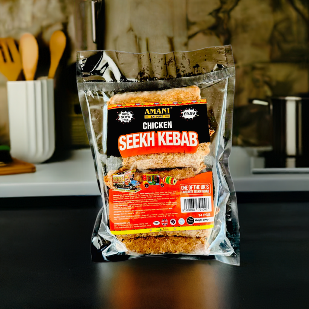Amani Chicken Chargrilled Seekh Kebab - 14 Pcs (900g) – Foodukaan.co.uk